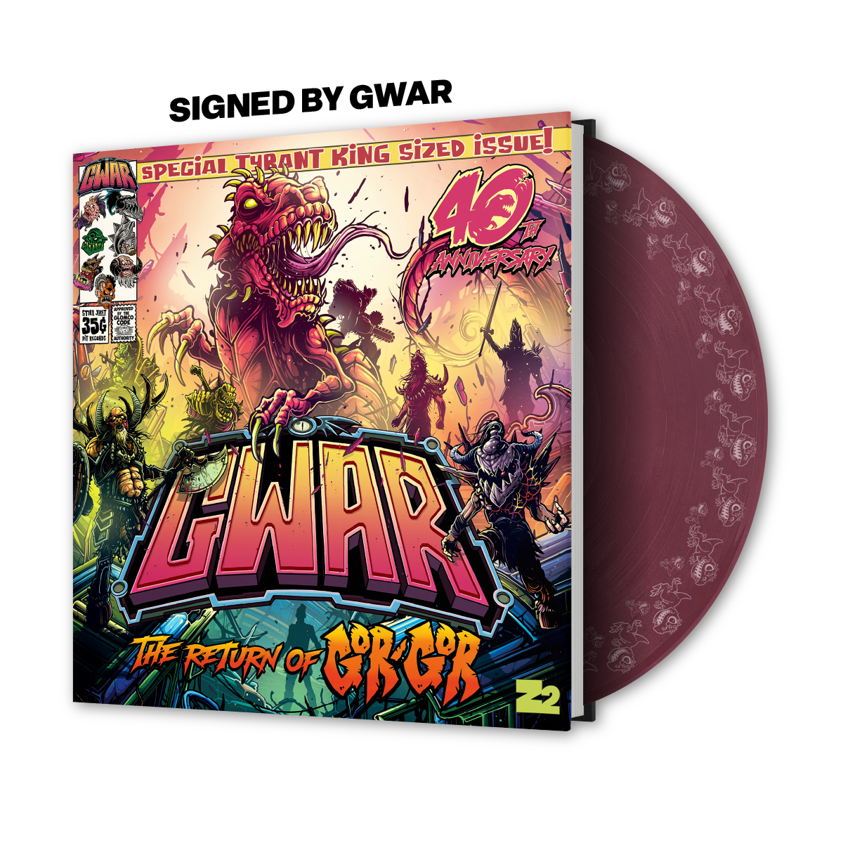 GWAR: 'The Return of Gor Gor' Signed Platinum Edition Comic Book + Vin ...
